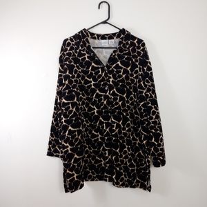 jason maxwell | Tops | Jason Maxwell Leopard Print Cardigan Size 2x ...